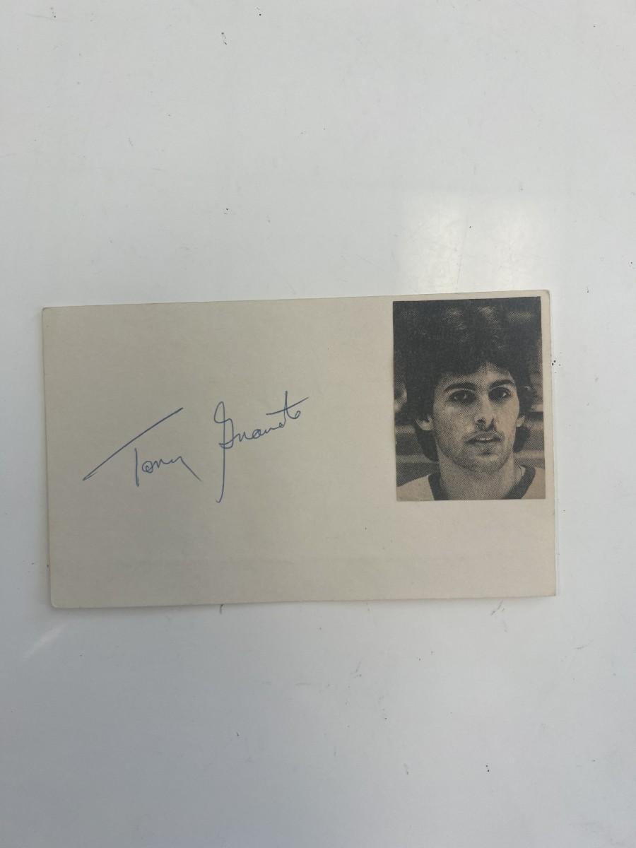 NHL player and coach Tony Granato original signature | EstateSales.org