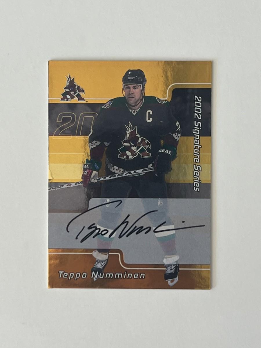 Phoenix Coyotes Teppo Numminen 2002 Signature Series #110 signed ...