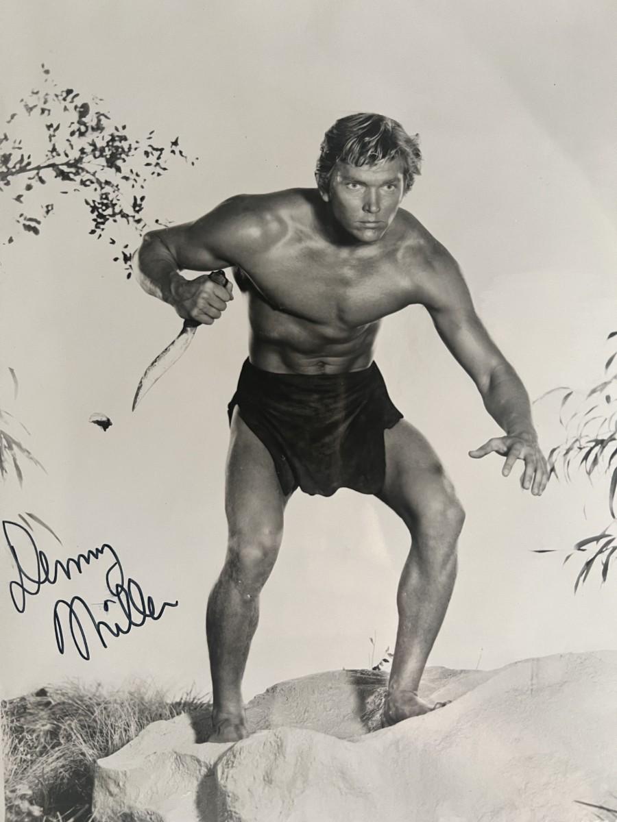 Tarzan Denny Miller signed movie photo | EstateSales.org