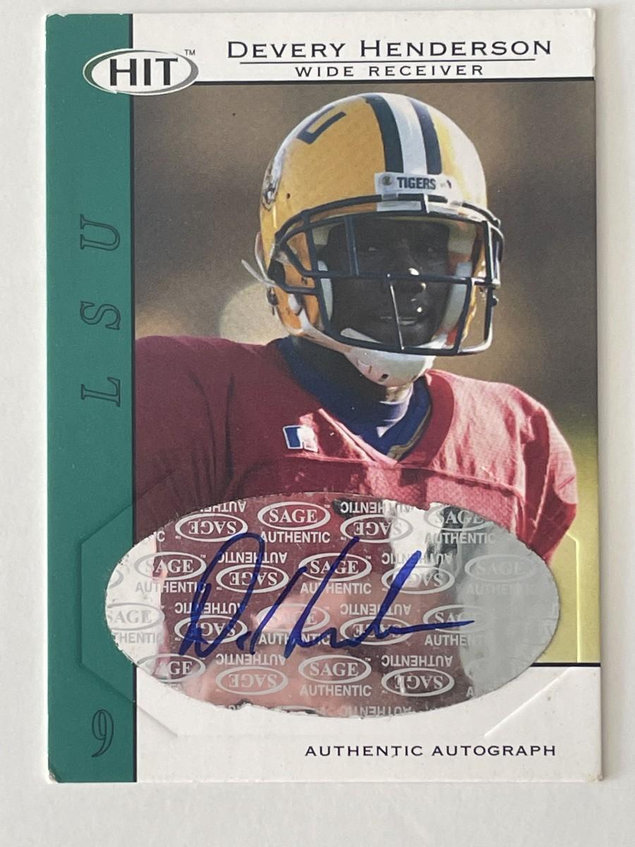 Devery Henderson signed autograph card | EstateSales.org