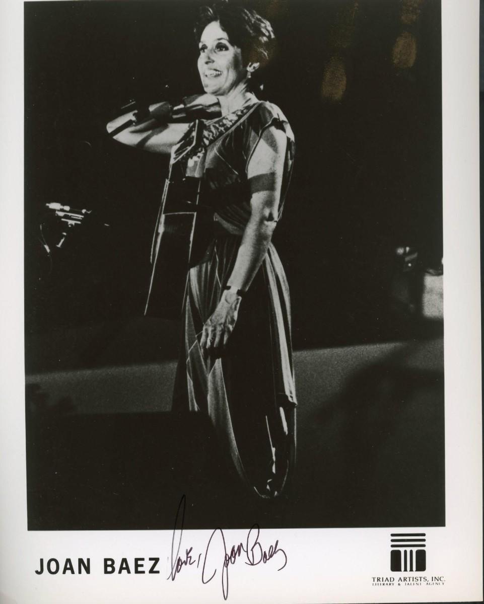 Joan Baez signed photo | EstateSales.org