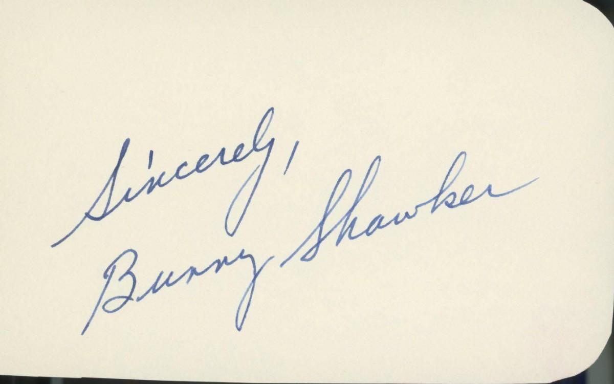 Bunny Shawker signature cut | EstateSales.org