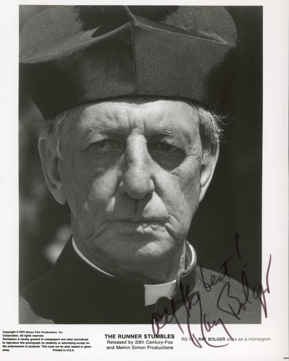 Ray Bolger signed The Runner Stumbles photo | EstateSales.org