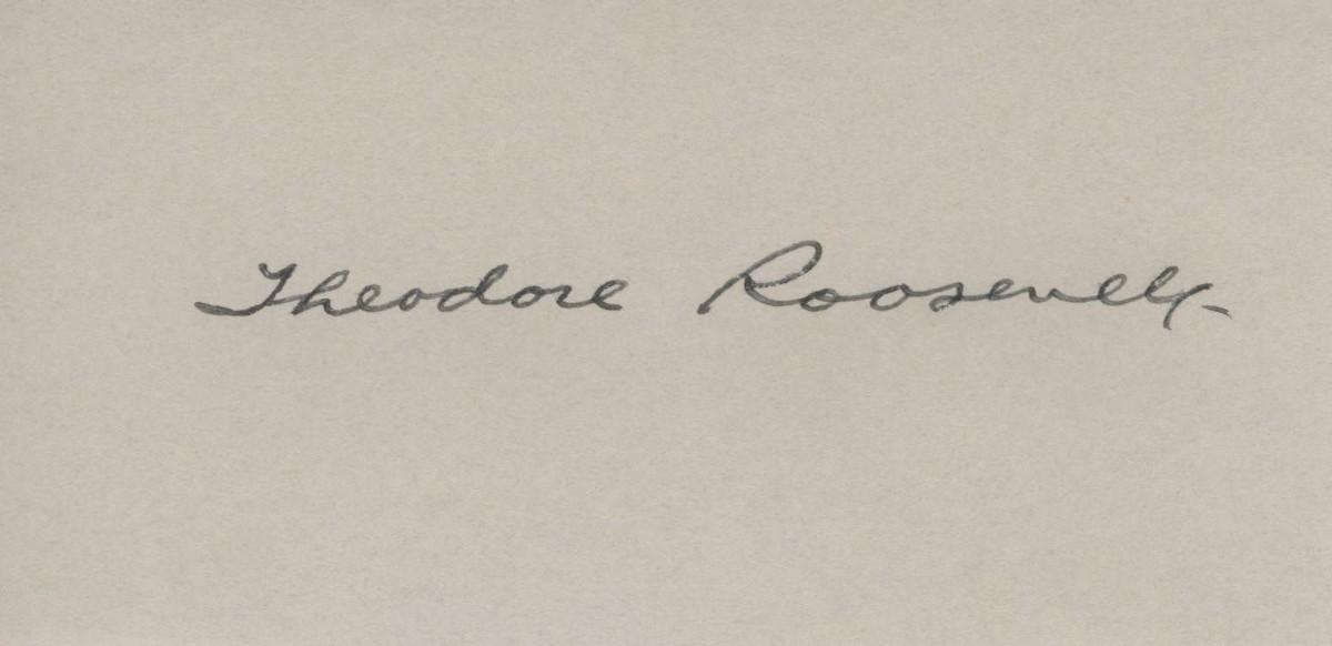 Theodore Roosevelt signature cut. GFA Authenticated | EstateSales.org