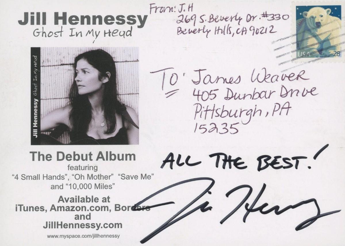Crossing Jordan Jill Hennessy signed promo postcard | EstateSales.org