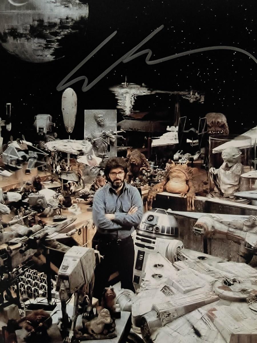 Star Wars George Lucas signed photo | EstateSales.org