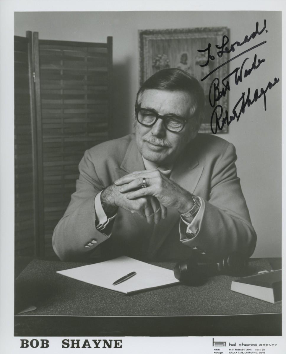 Bob Shayne signed photo | EstateSales.org