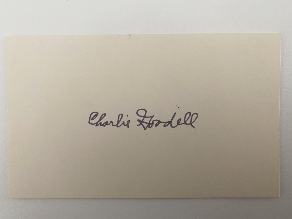 US Senator & Congressman Charles Goodell original signature ...