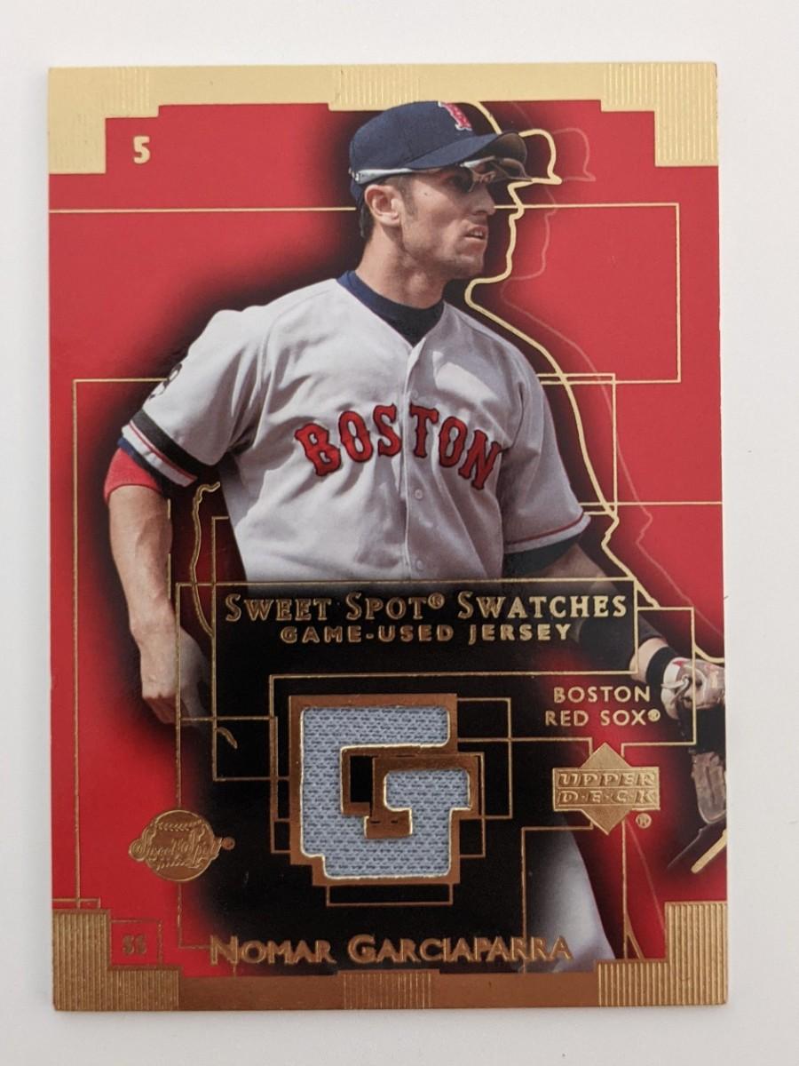 Nomar Garciaparra Baseball Trading Card with Game Used Jersey Swatch ...