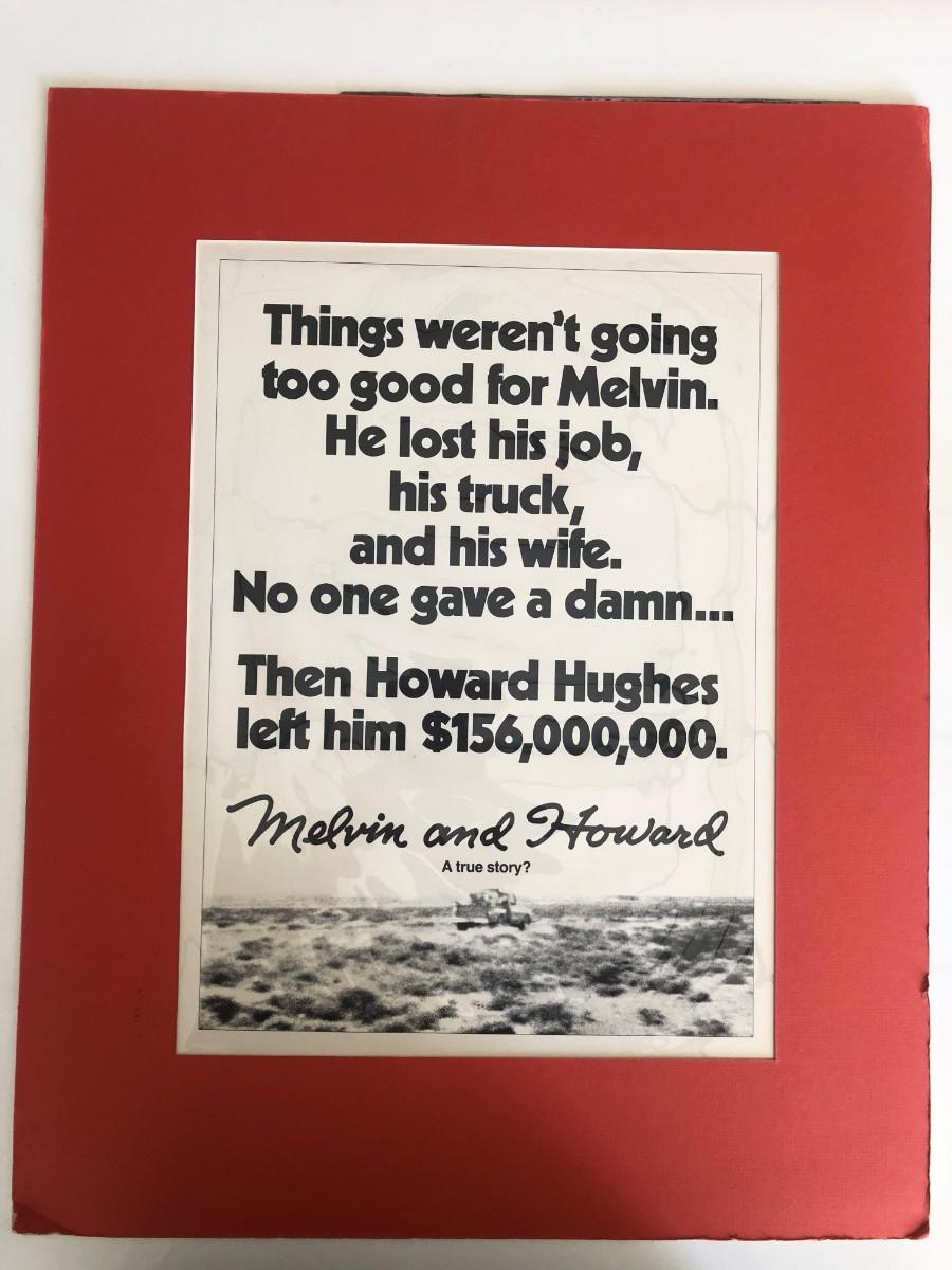 Melvin and Howard Movie Poster | EstateSales.org