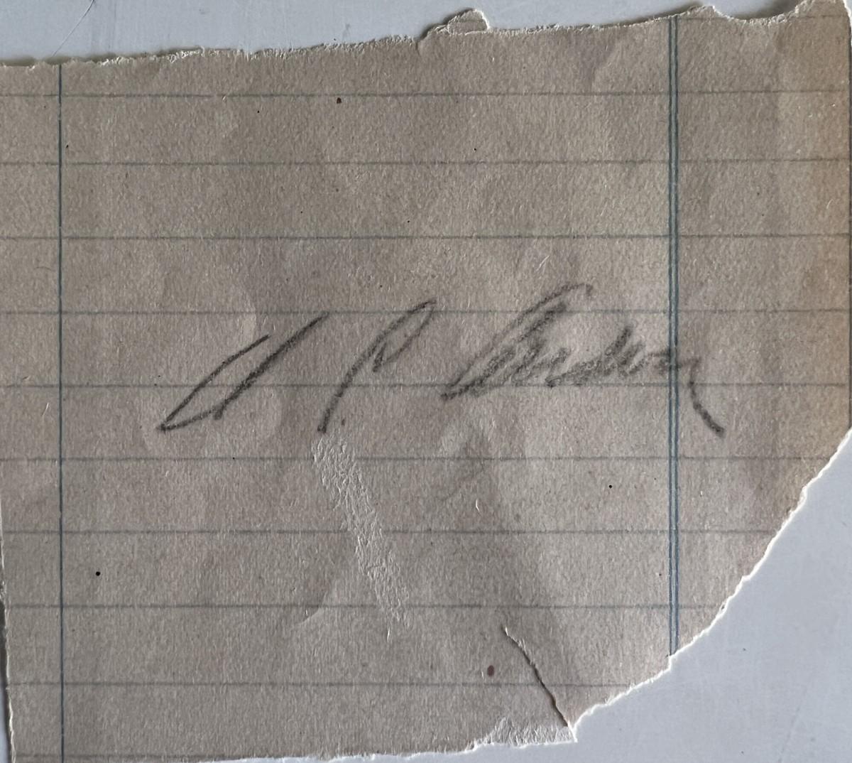 Cap Anson original signature | EstateSales.org