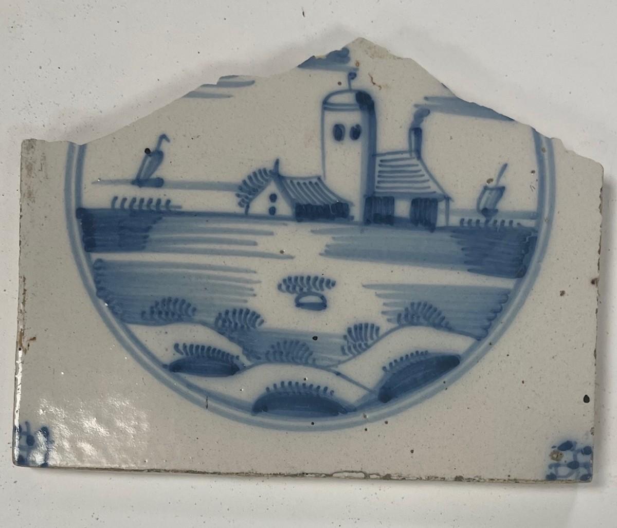 RARE Antique DELFT 1700s Tile w/ Provenance and History | EstateSales.org