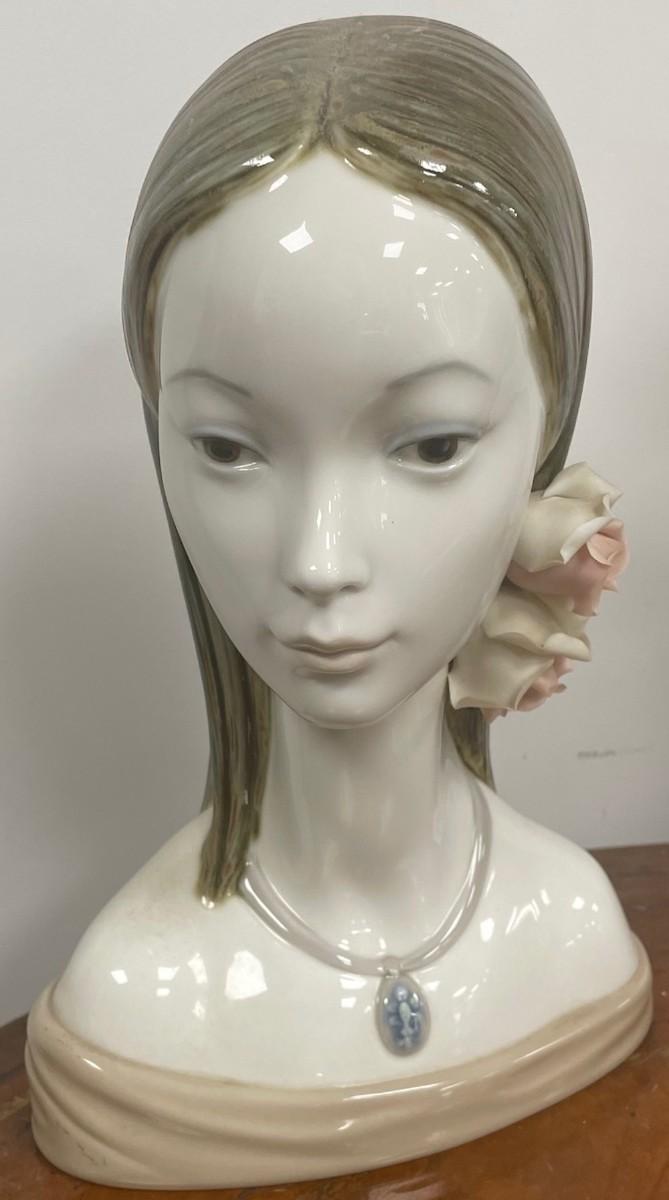 Lladro LA Maja Head Pretty Lady Bust | EstateSales.org