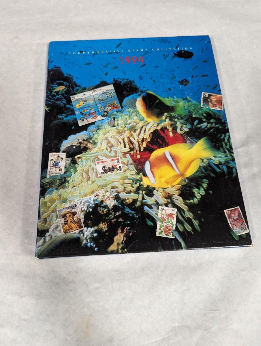 1994 Commemorative Stamp Collection Book Hardcover With USPS Stamps ...