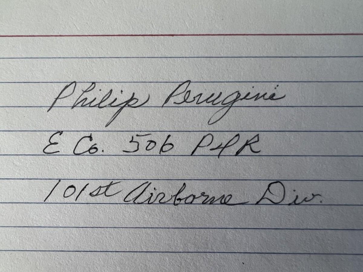 WWII Philip Perugini original signature | EstateSales.org