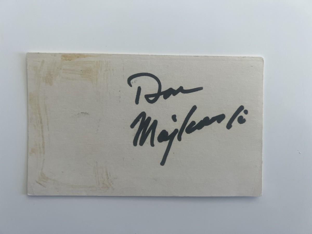 Don Majkowski original signature | EstateSales.org