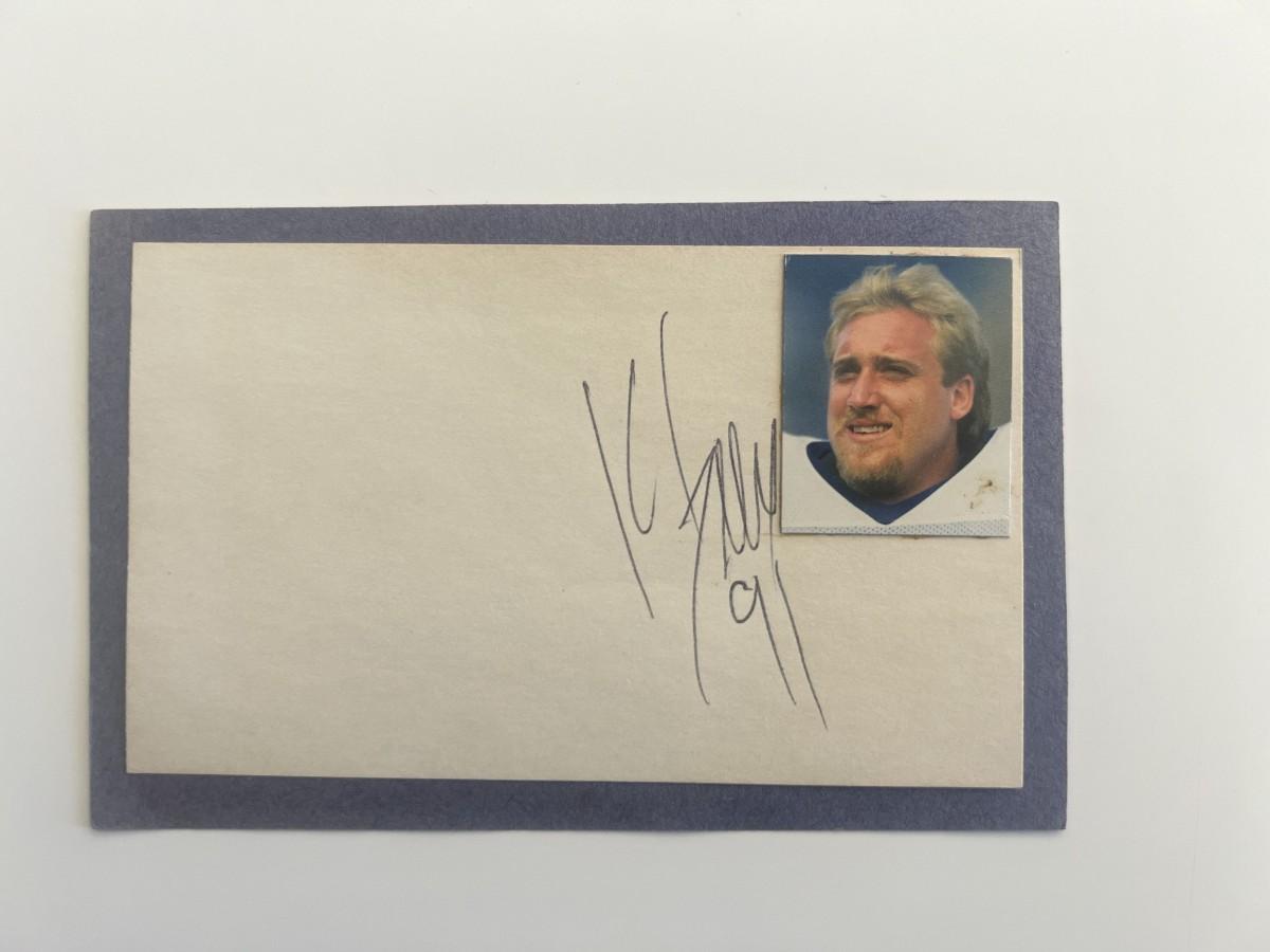 Kevin Greene original signature and photo | EstateSales.org