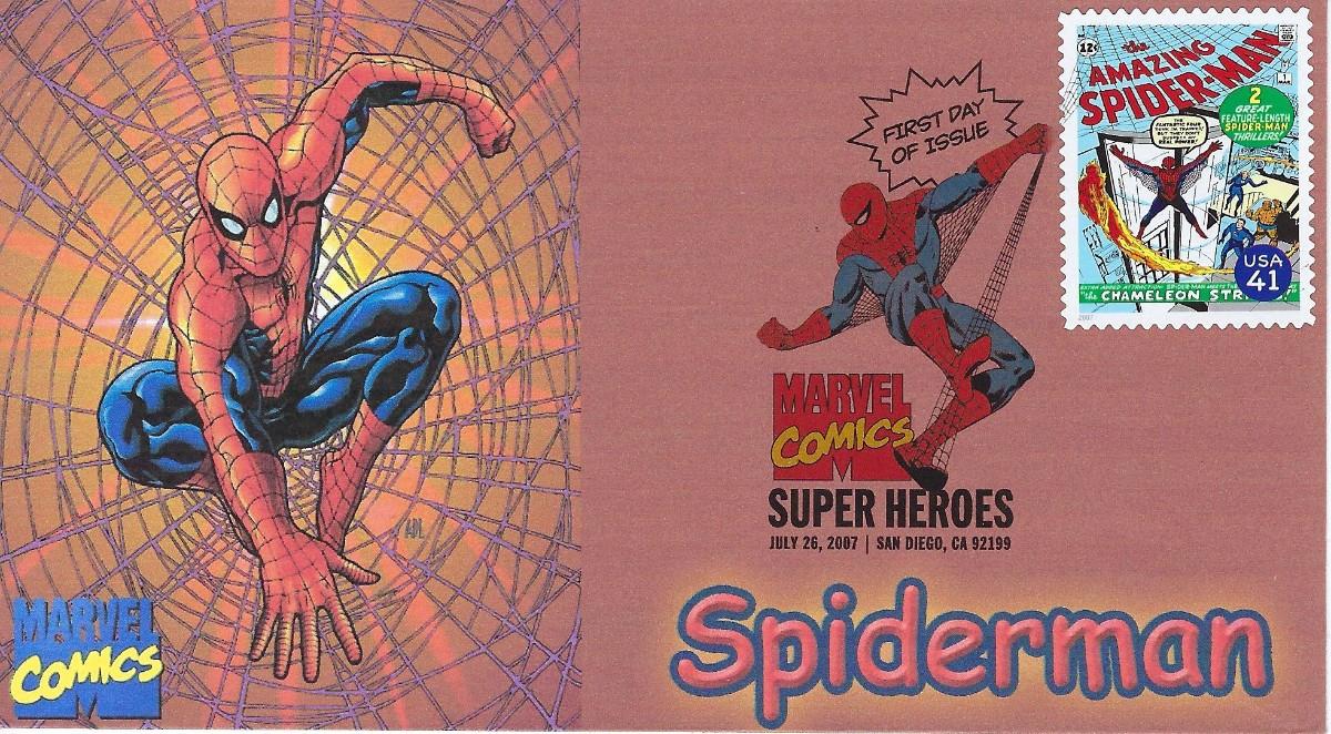 Spider-Man first day cover | EstateSales.org