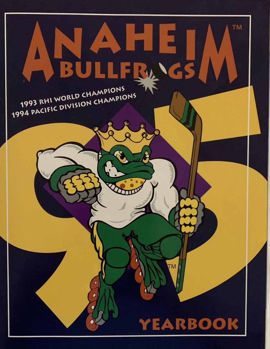 Anaheim Bullfrogs 1995 team yearbook | EstateSales.org