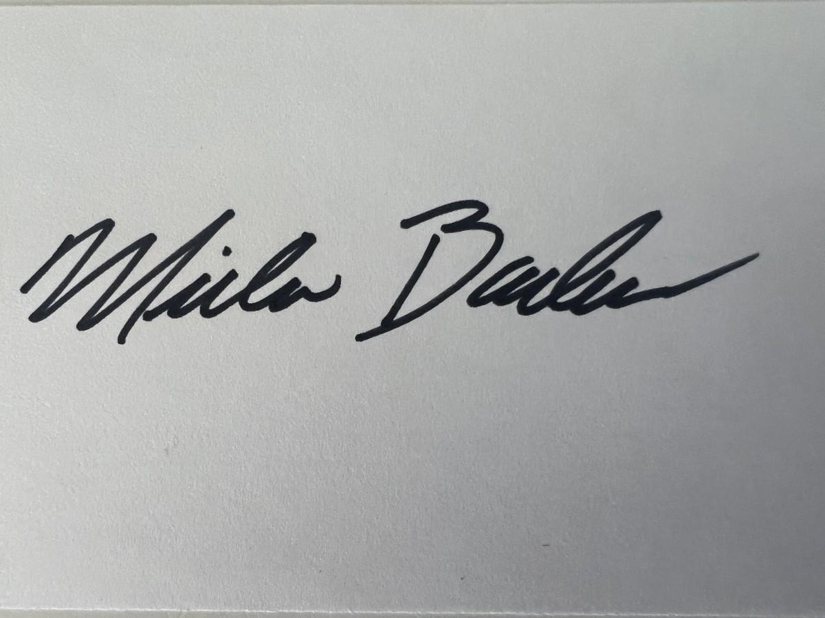 Professional golfer Miller Barber original signature | EstateSales.org
