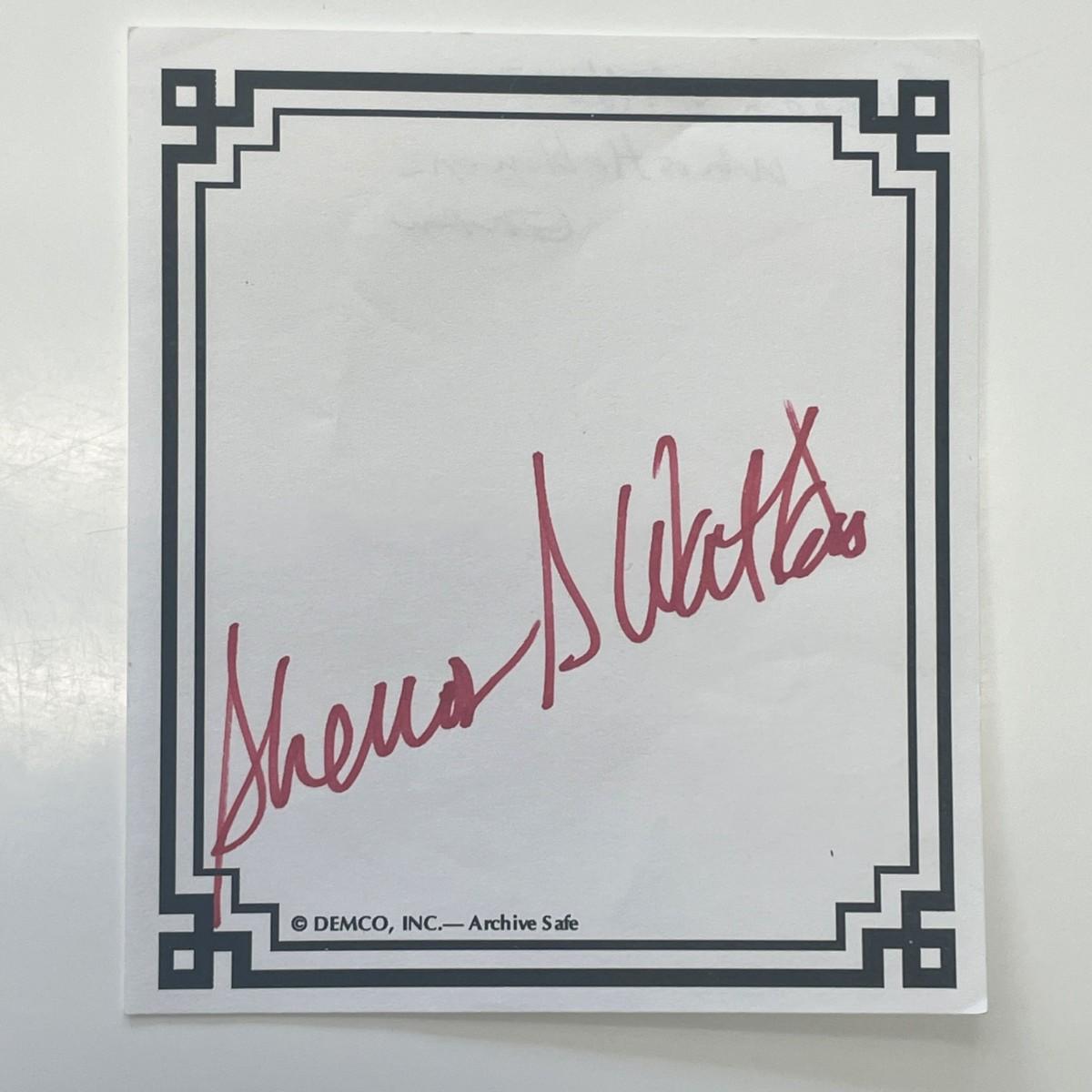 Sherron Watkins original signature | EstateSales.org