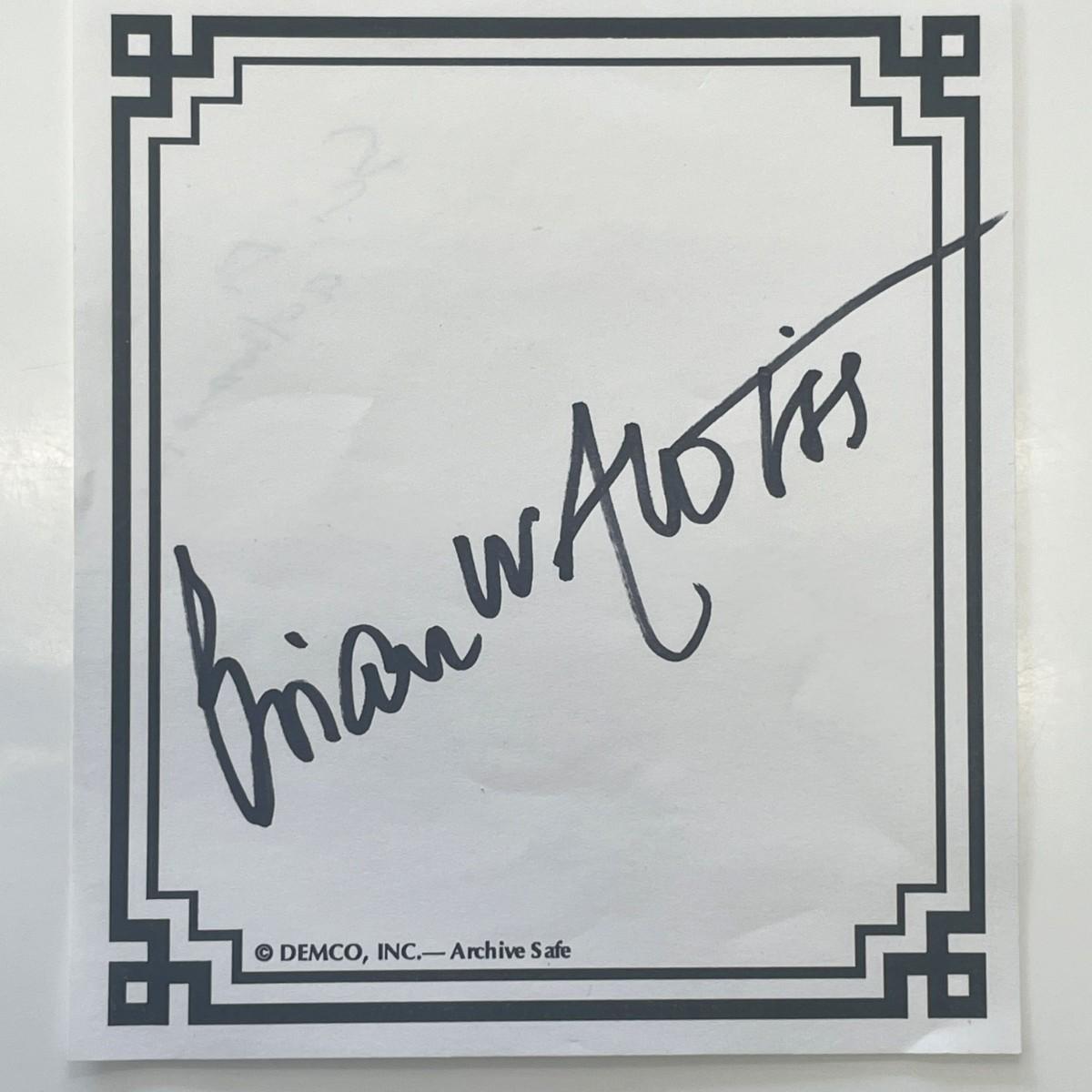 Writer Brian Aldiss original signature | EstateSales.org