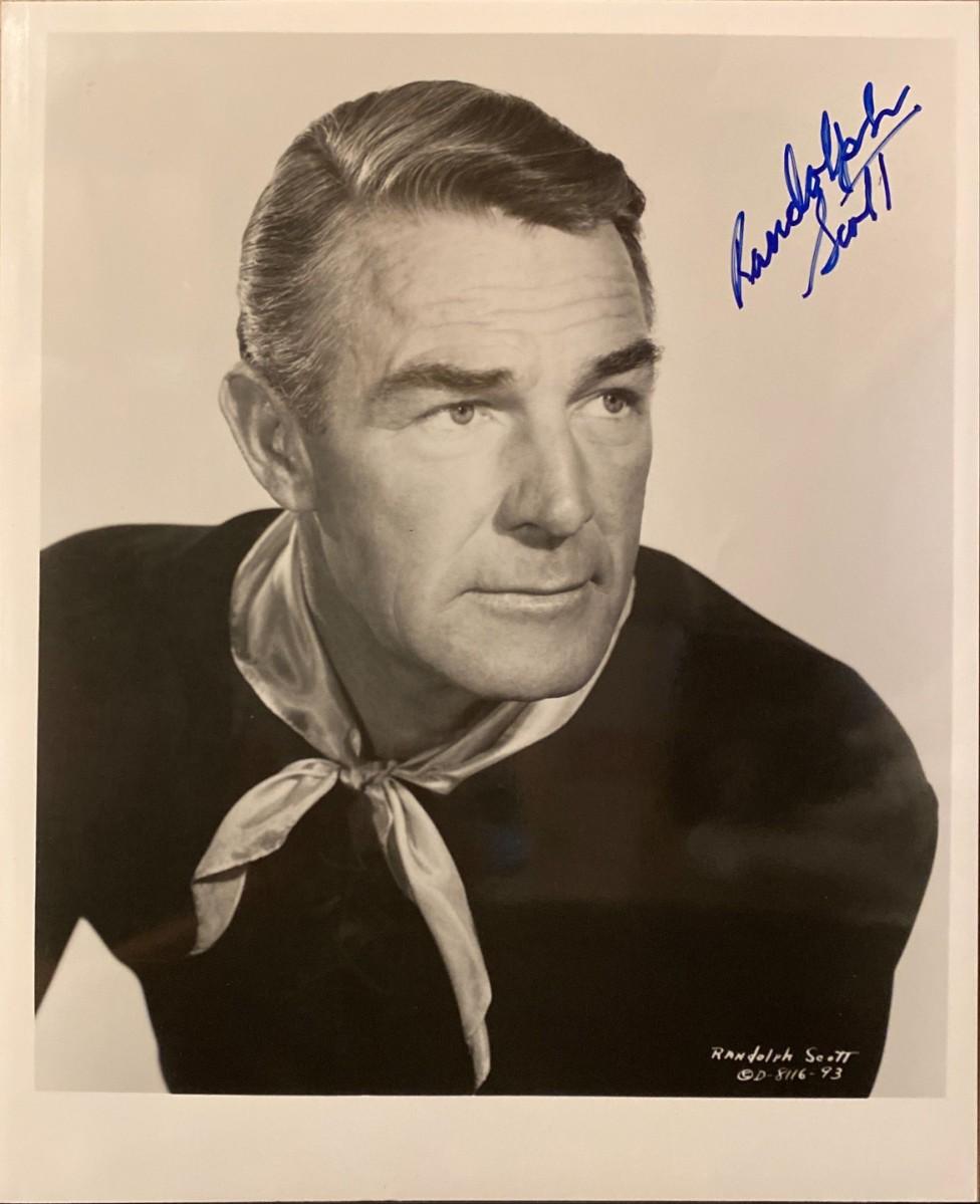 Randolph Scott signed photo | EstateSales.org