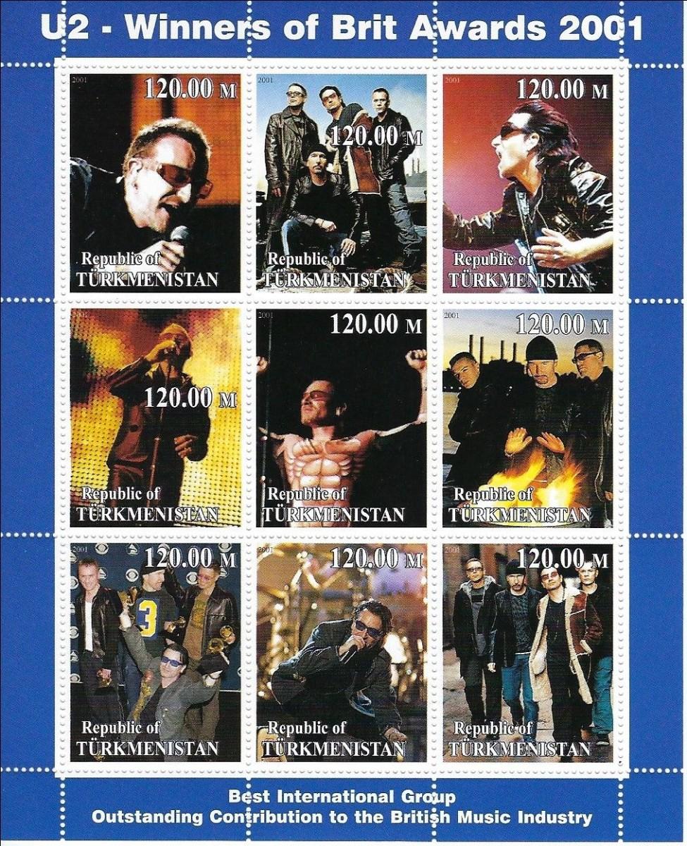 U2 - Commemorative Cinderella Stamp Set | EstateSales.org