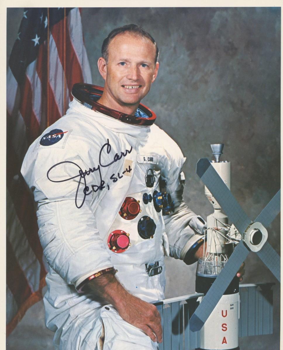 Gerald P. Carr signed photo | EstateSales.org