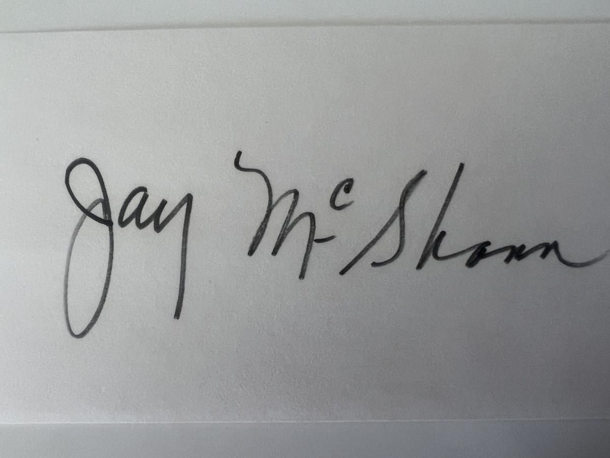 Jay McShann original signature | EstateSales.org