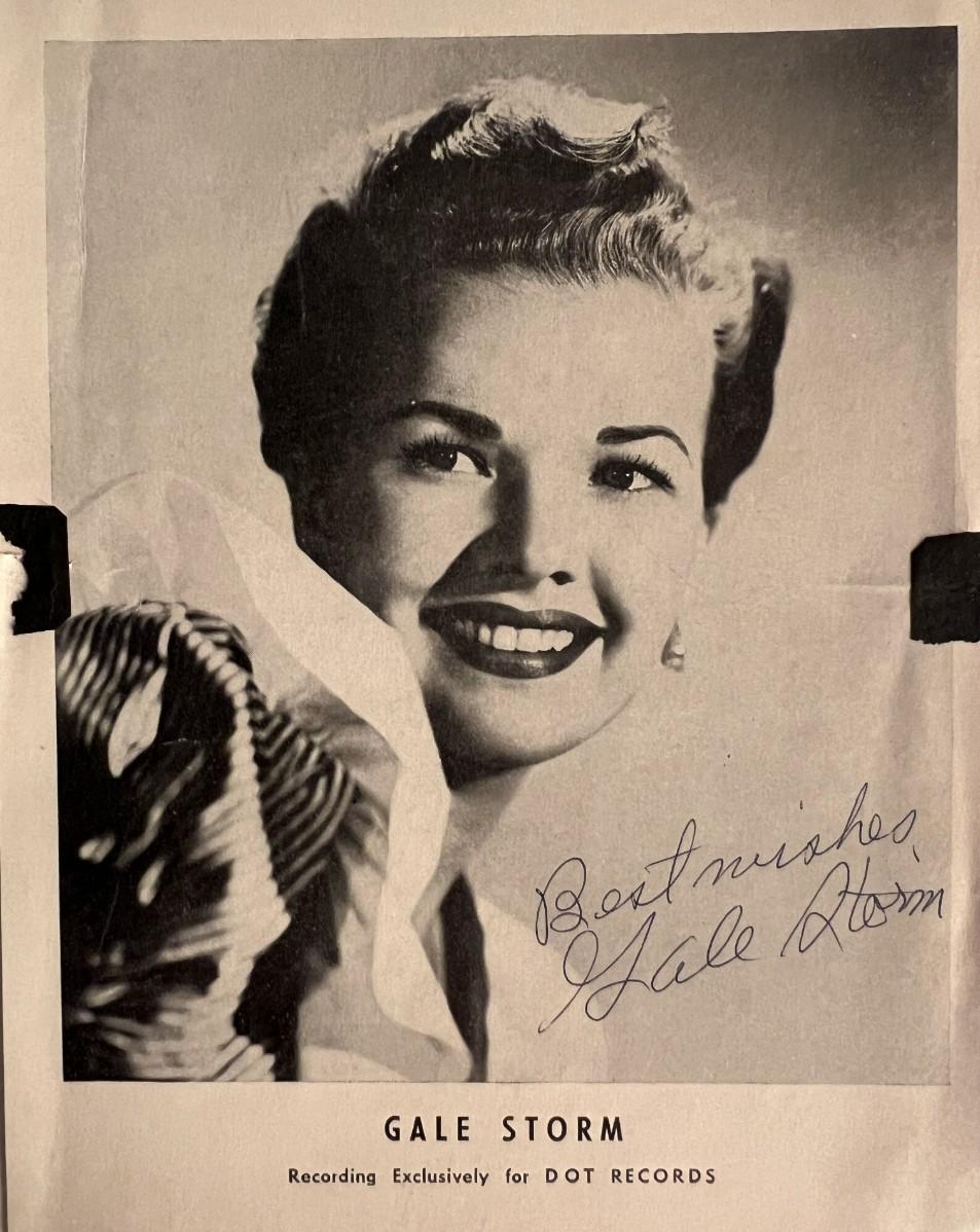 Gale Storm signed photo | EstateSales.org