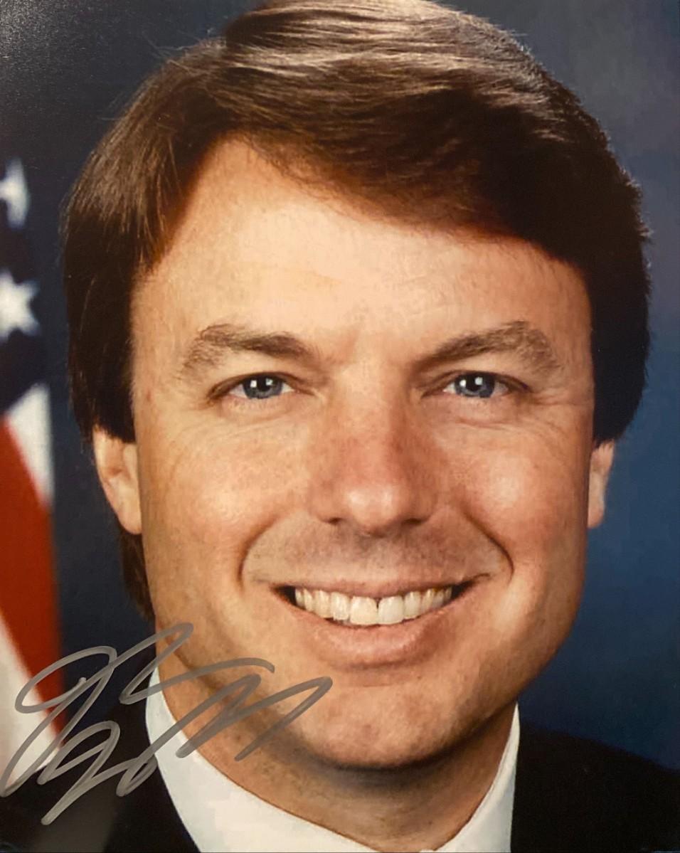 John Edwards signed photo | EstateSales.org