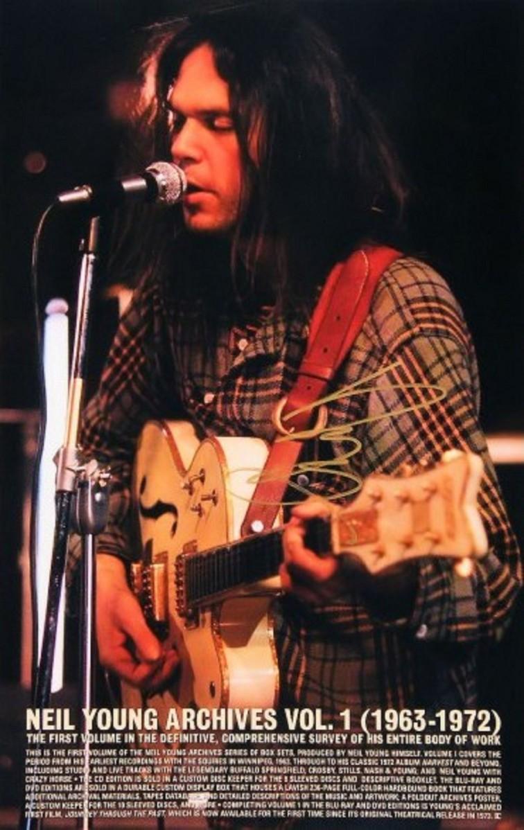 Neil Young signed promo poster | EstateSales.org