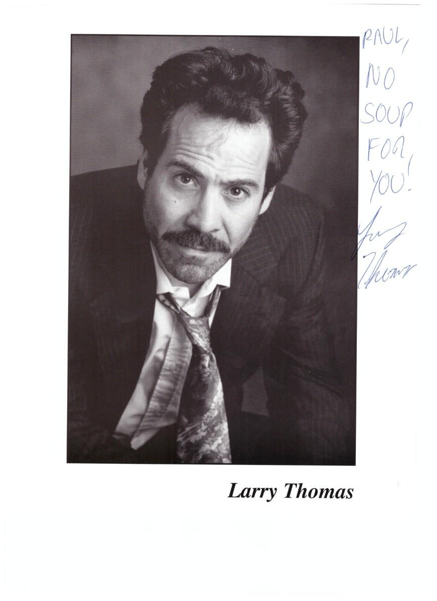 Seinfelds Larry Thomas signed soup nazi photo | EstateSales.org