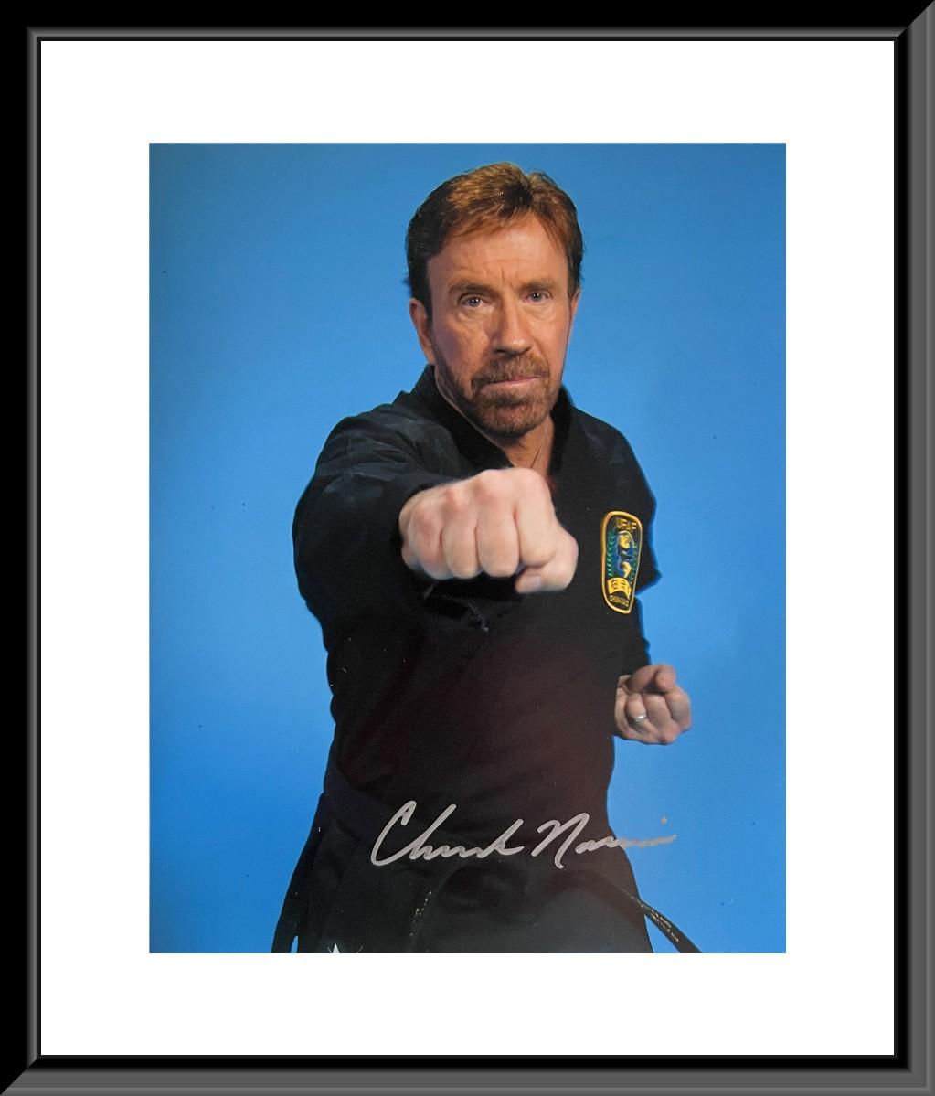 Chuck Norris signed photo. GFA Authenticated | EstateSales.org