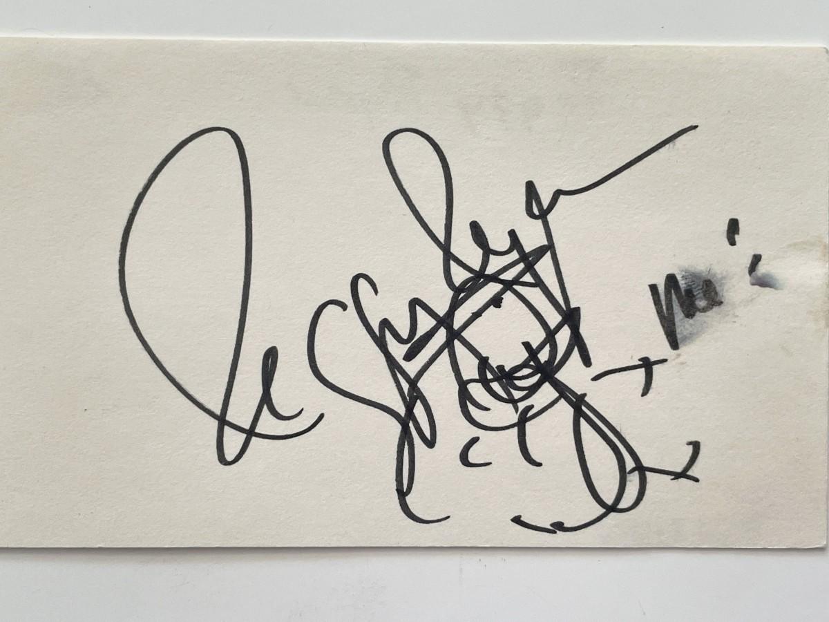 Peggy Ryan original signature cut | EstateSales.org