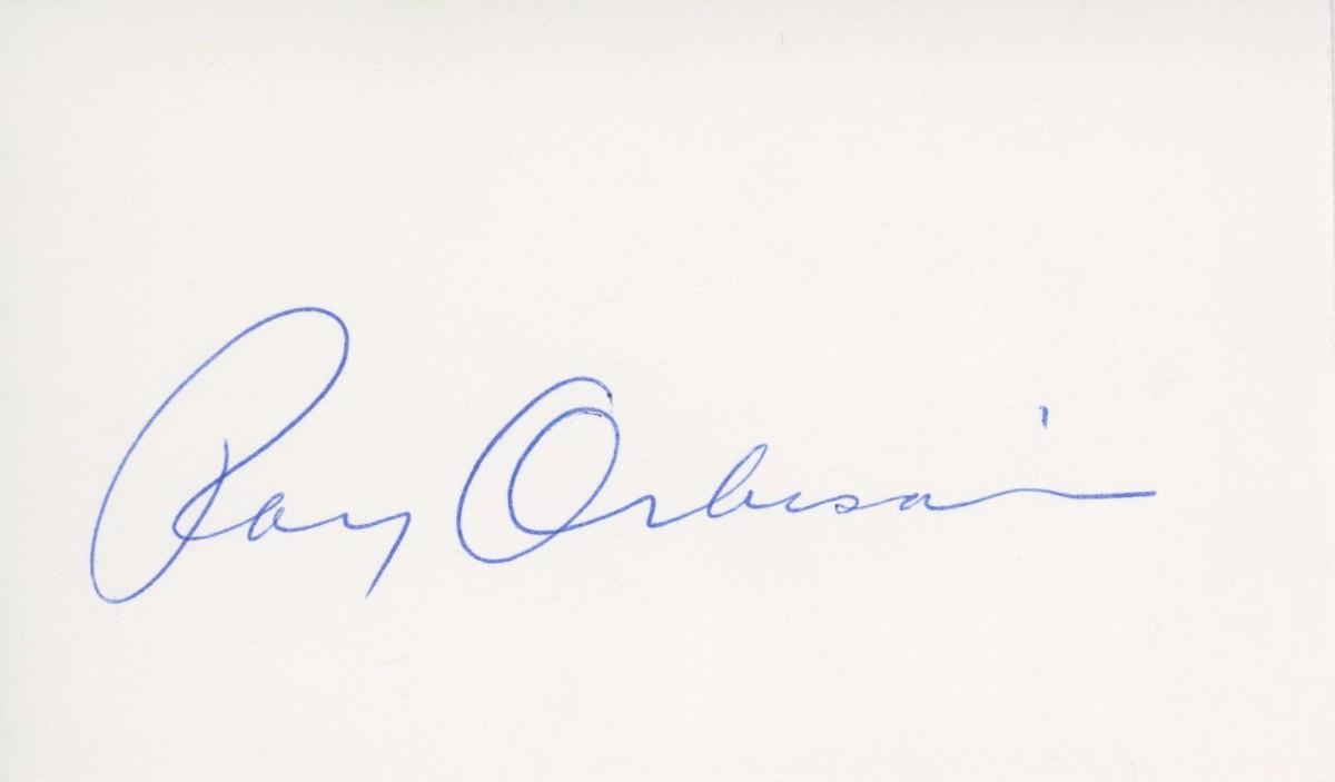 Roy Orbison signature cut | EstateSales.org