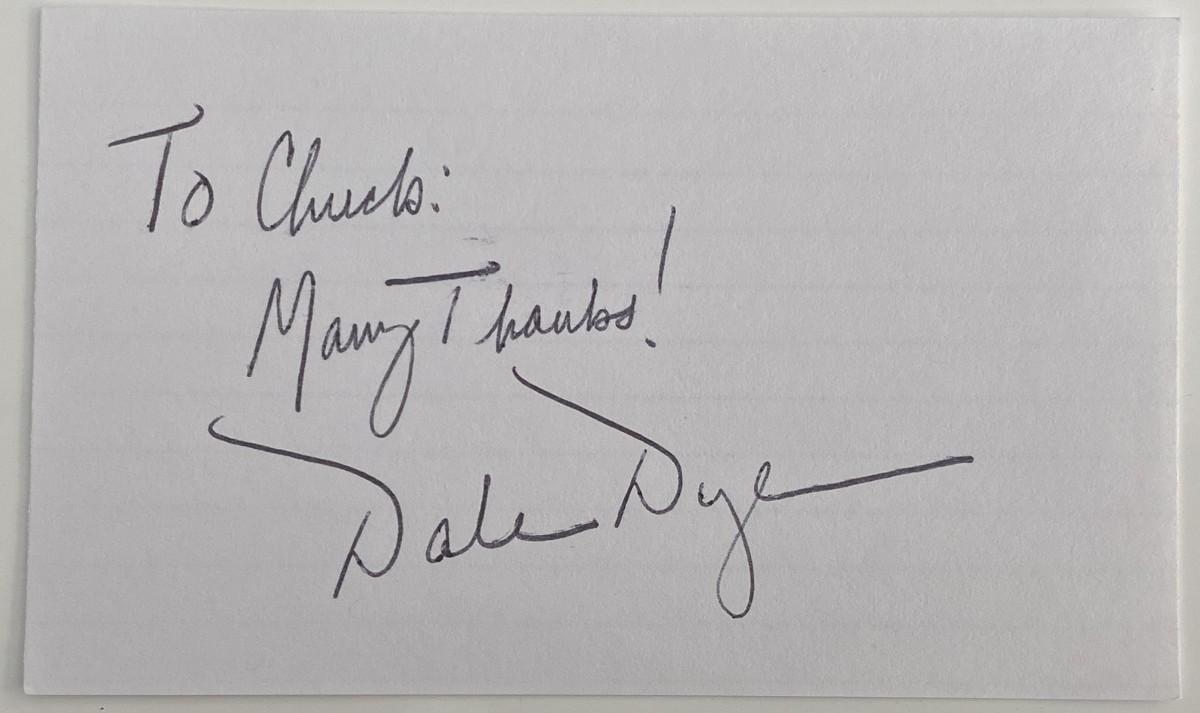 Dale Dye original signature | EstateSales.org