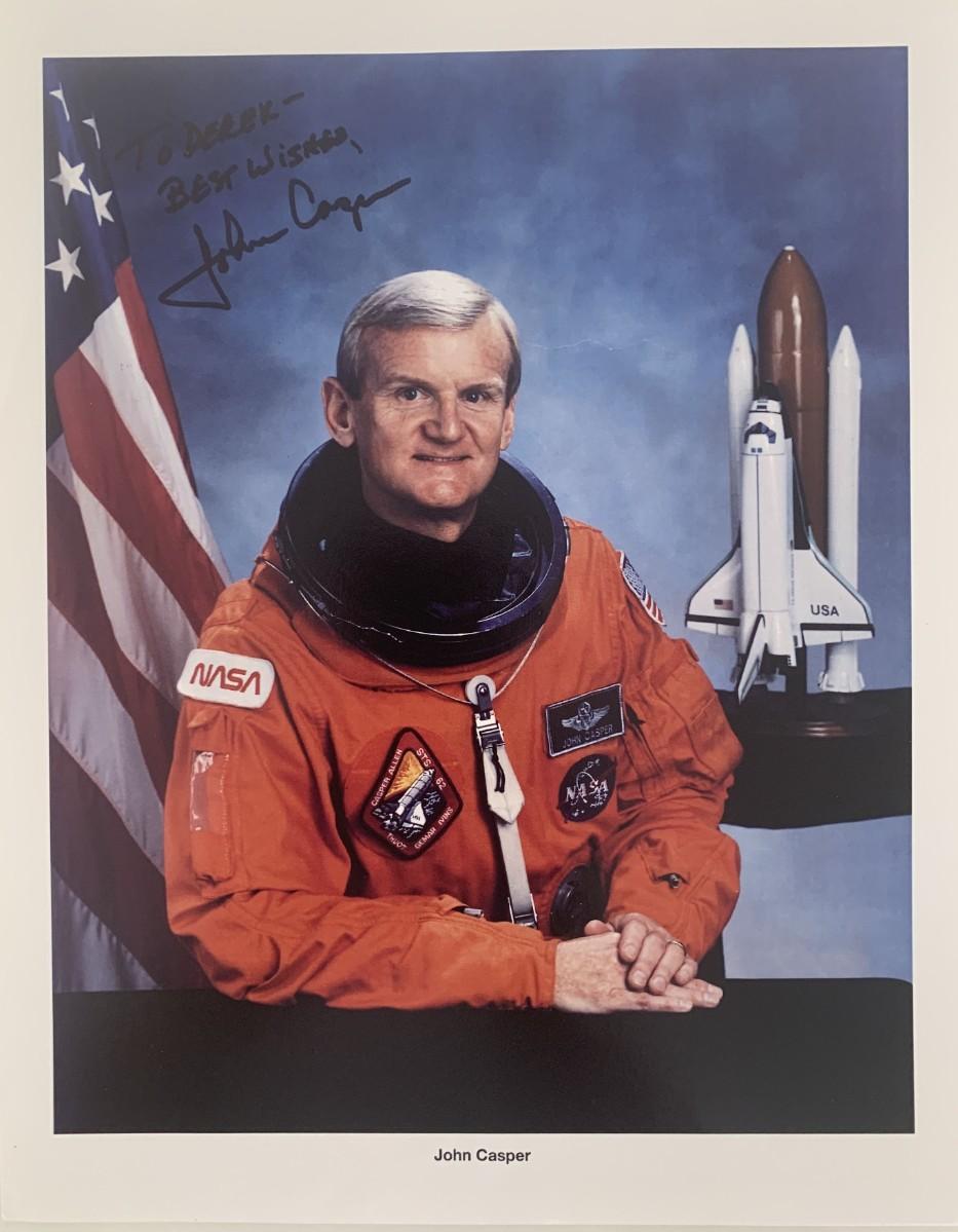 Astronaut John Casper signed photo | EstateSales.org