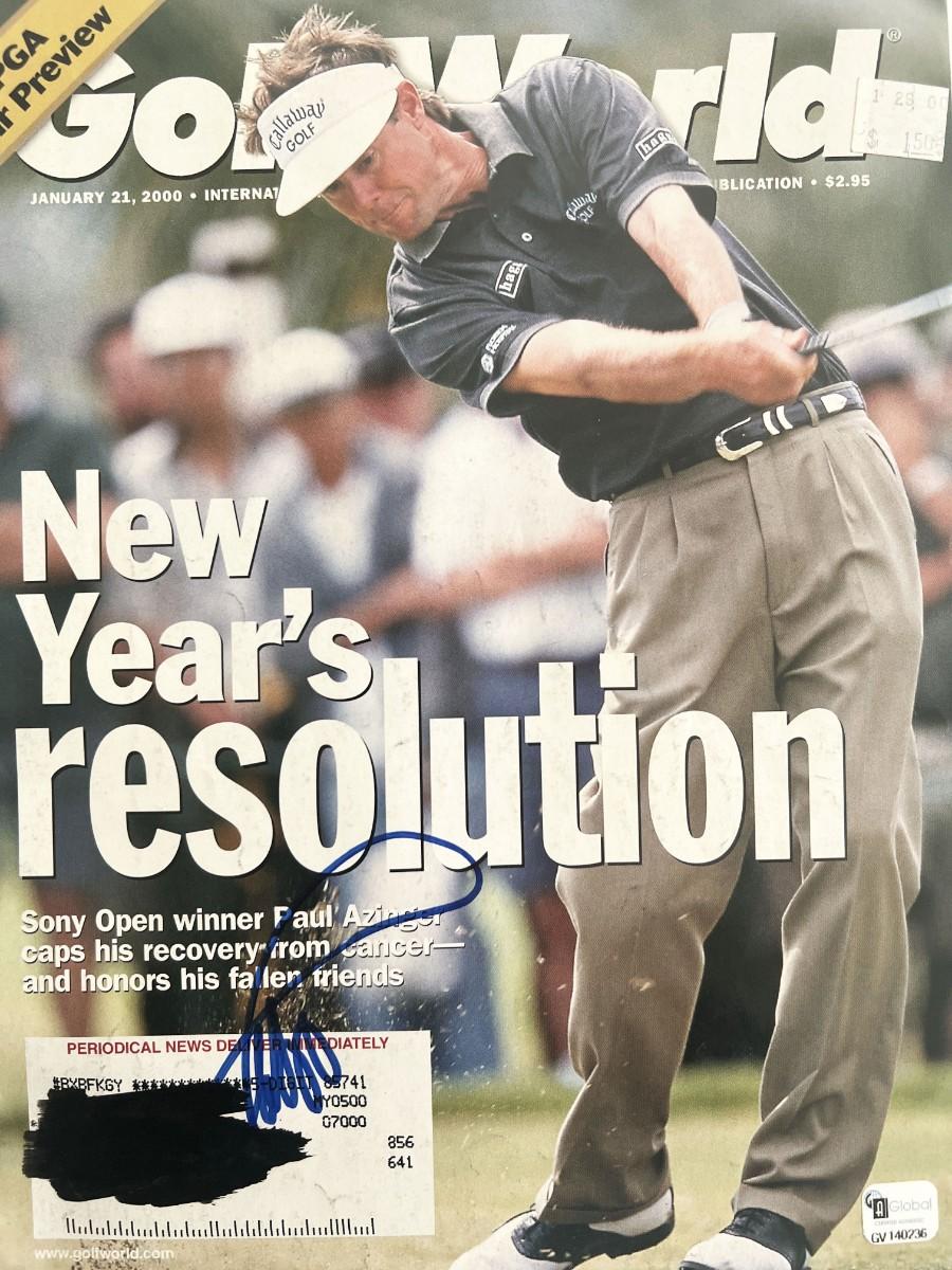 Paul Azinger signed 2000 Golf World magazine | EstateSales.org