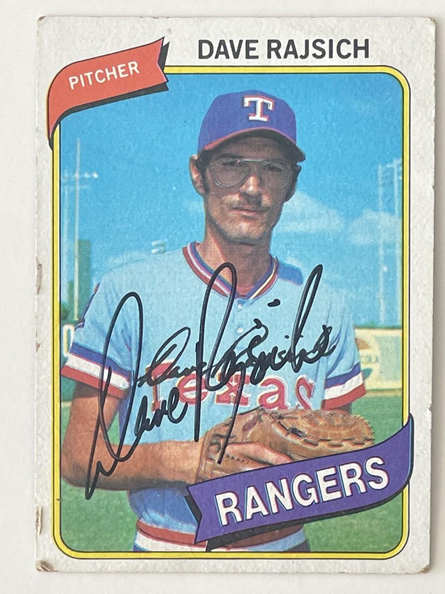 Texas Rangers Dave Rajsich signed 1980 Topps tradi | EstateSales.org