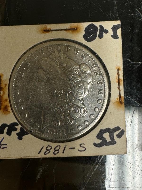 1871 S MORGAN VF+ U S COIN SILVER 1$ | EstateSales.org