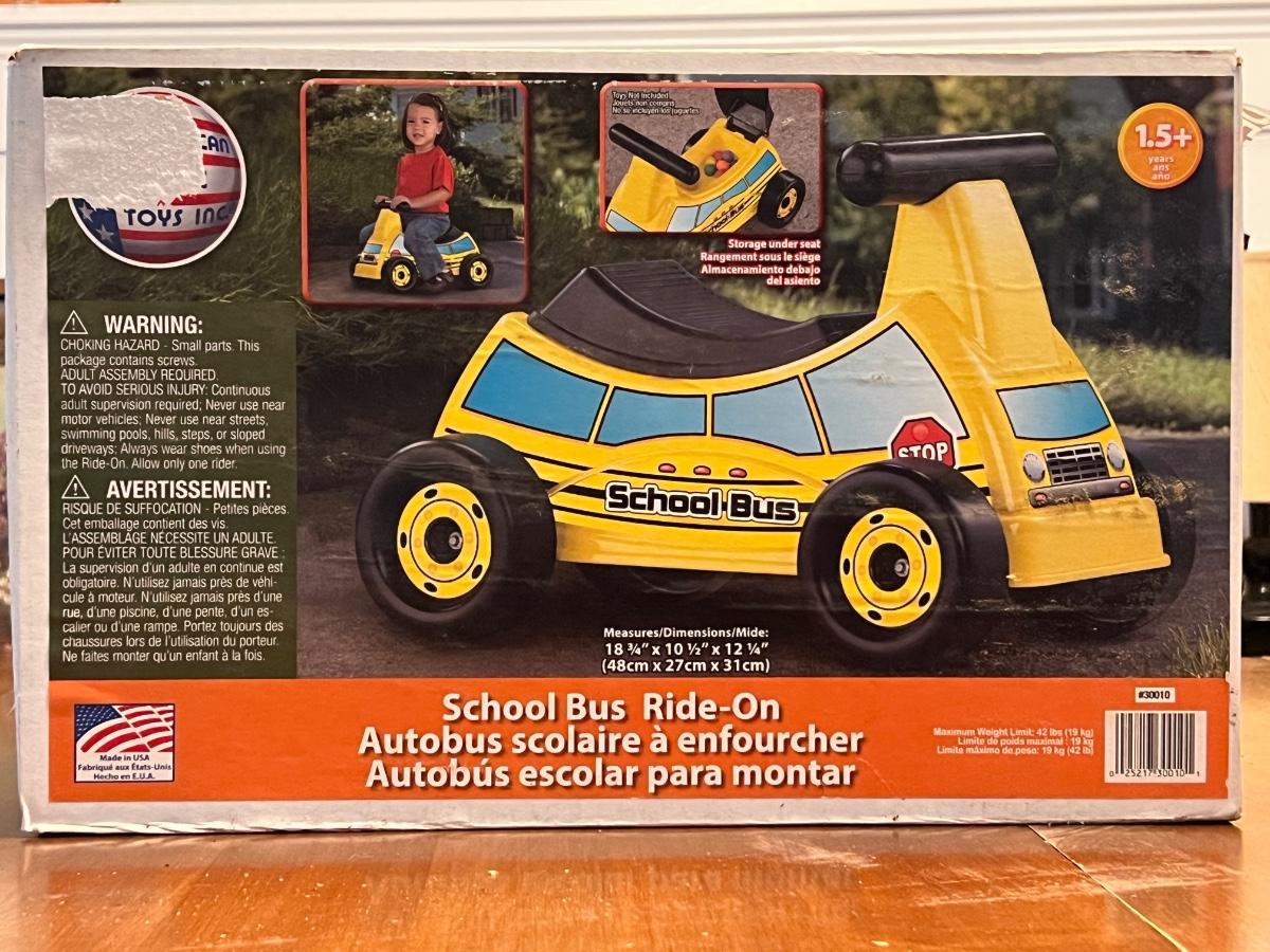 School Bus Ride-On | EstateSales.org