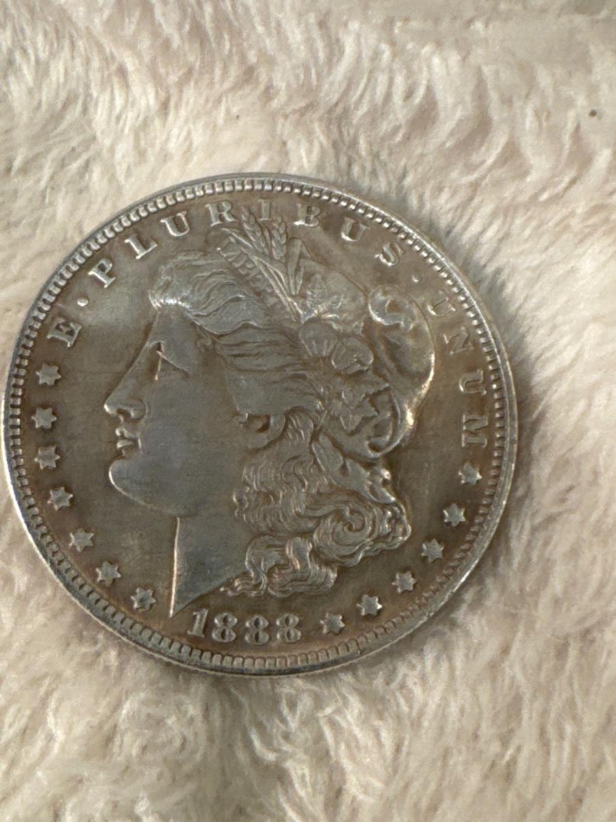 1888 S BU GEM MORGAN SILVER DOLLAR UNC U.S. MINT RARE KEY COIN ...