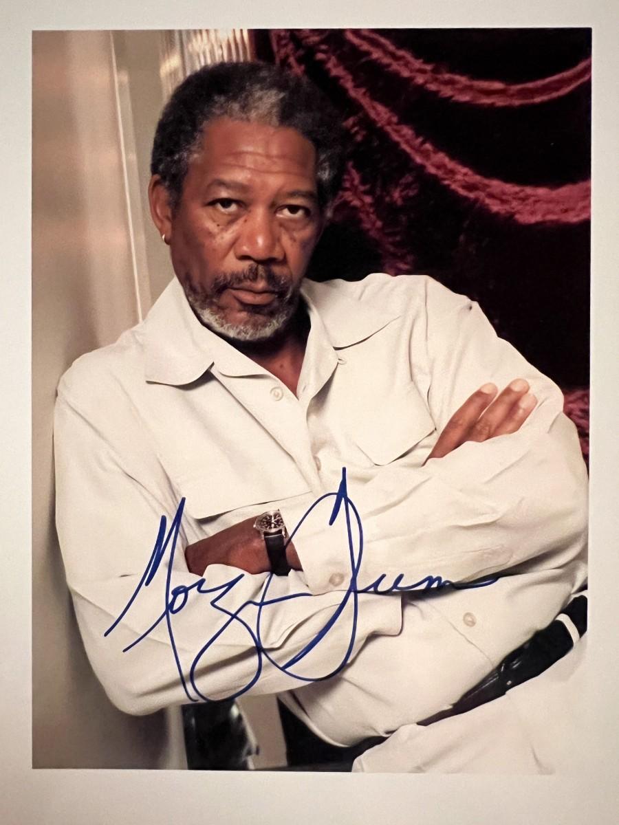 Morgan Freeman facsimile signed photo. 8x10 inches | EstateSales.org
