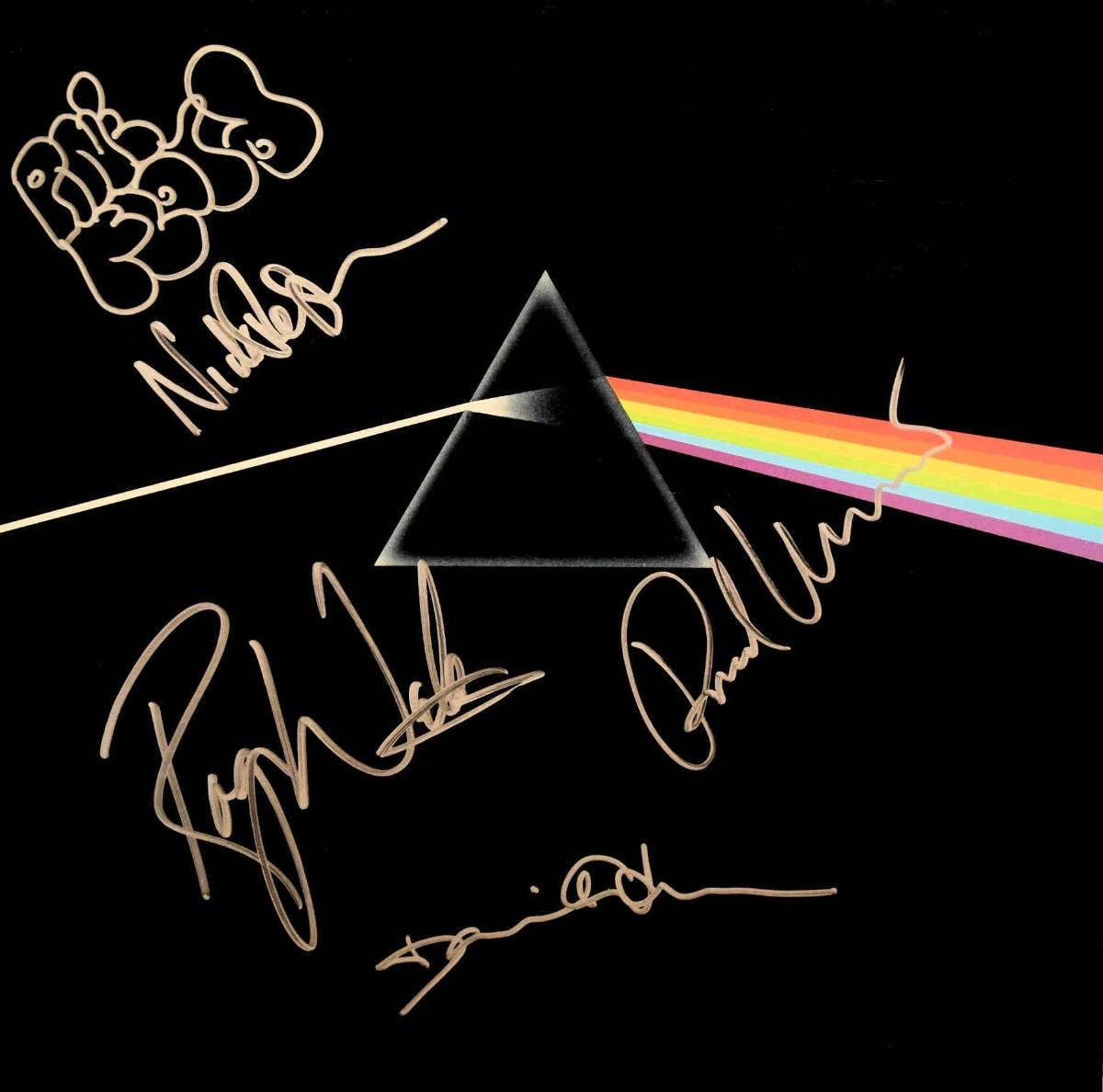 Pink Floyd signed The Dark Side Of The Moon album | EstateSales.org