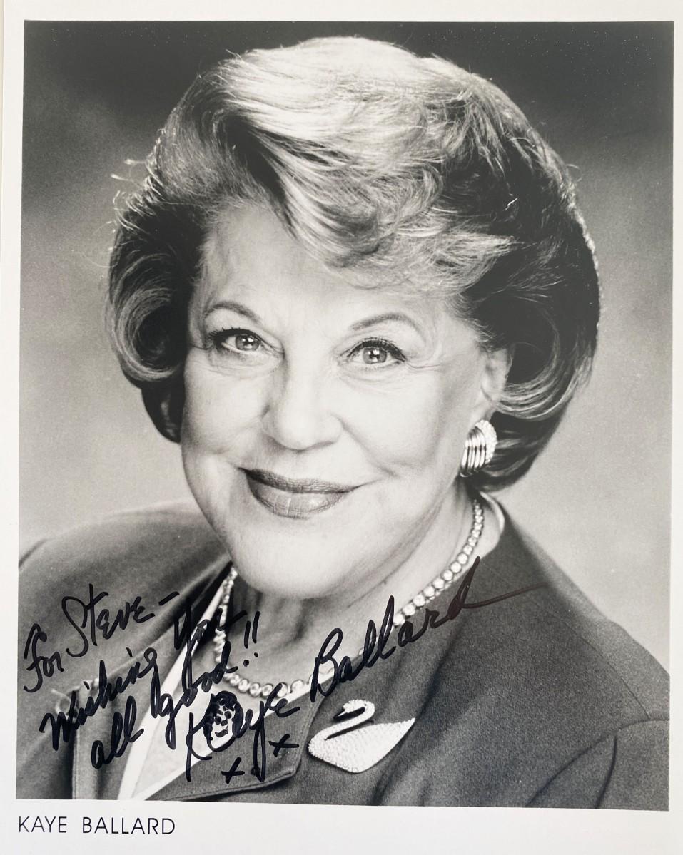 Kaye Ballard signed photo | EstateSales.org