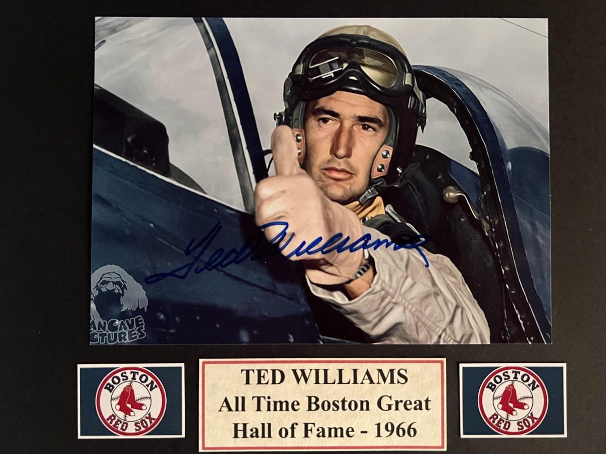 Boston Red Sox Ted Williams signed photo | EstateSales.org