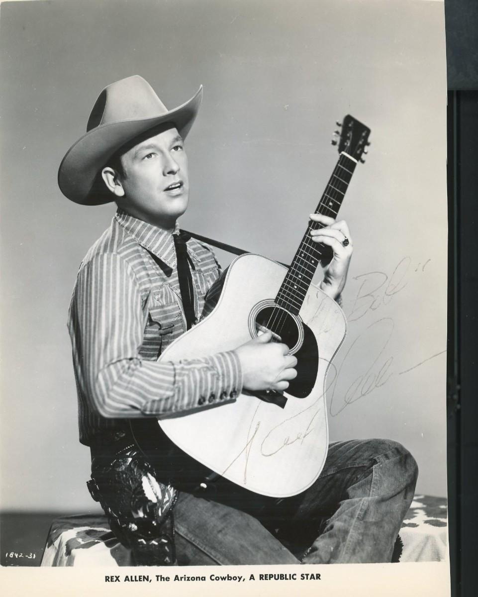 Rex Allen signed photo | EstateSales.org