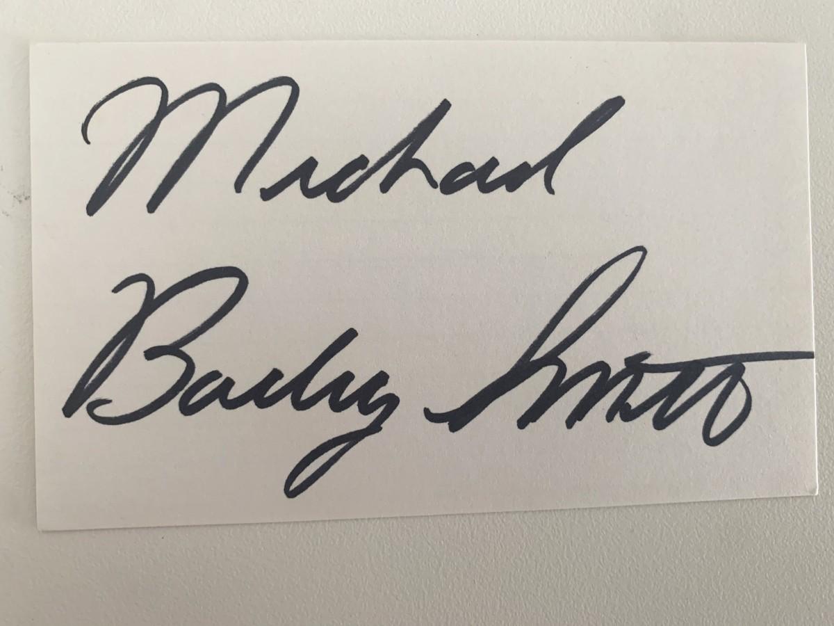 Michael Bailey Smith original signature | EstateSales.org